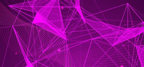 Abstract Polygonal Space Low Poly Dark Background With Connecting Dots