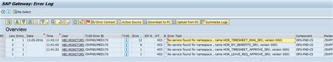 No Service Found For Namespace Name Hcmtimeshee Sap Community