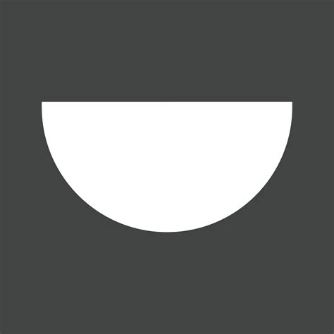 Semi Circle Glyph Inverted Icon 14379869 Vector Art At Vecteezy