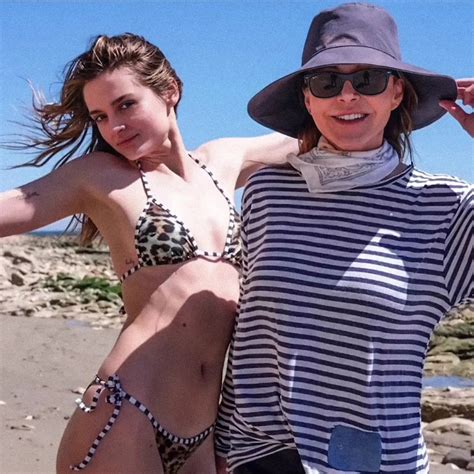 Charlotte Lawrence Bikini With Her Moms Jacked Up Face Of The Day