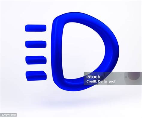 3d 렌더링입니다 차에 빔 표시등 아이콘에 대한 스톡 사진 및 기타 이미지 아이콘 헤드라이트 3차원 형태 Istock
