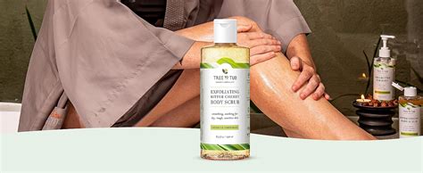 Amazon Com Tree To Tub Bitter Cherry Coconut Exfoliating Body Wash Gentle Exfoliating Body