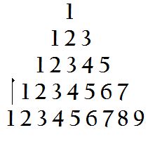 For Loop Pyramid Of Numbers Using For Java Stack Overflow