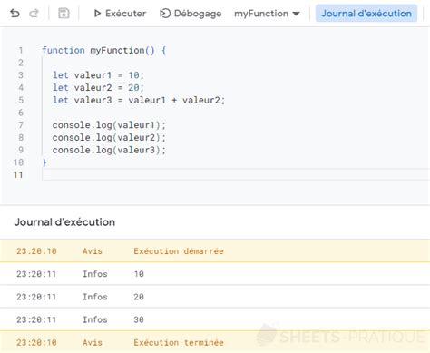 Cours Apps Script Les Variables