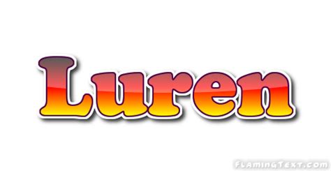 Luren Logo | Herramienta de diseño de nombres gratis de Flaming Text