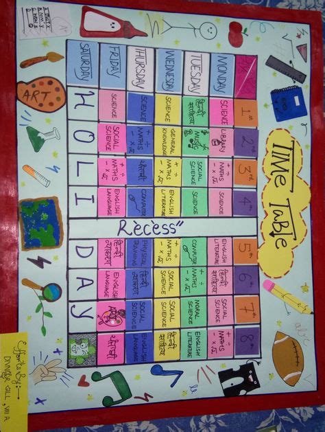 Cute Ideas For Time Table Chart Making With Images Math Time Computer Science Math