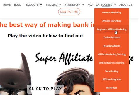 Wordpress Categories Tags And Menus Super Affiliate Challenge