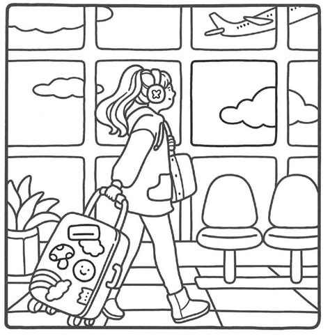 Girl Moments Coloring Pages Coloringlib