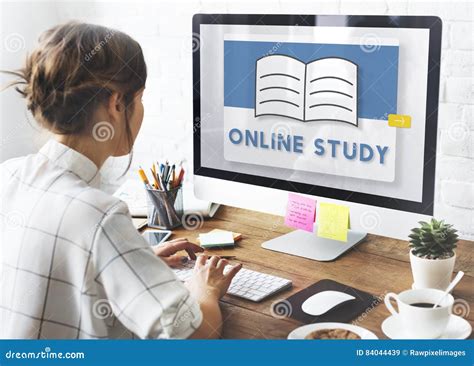 E Learning Online Class Study Knowledge Ideas Concept Stock Image