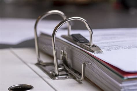 Folder With Documents Stock Image Image Of White Organize