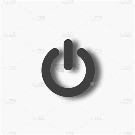 白色背景计算机图标旋钮打开或关掉形状无人绘画插图剪贴画符号马来西亚