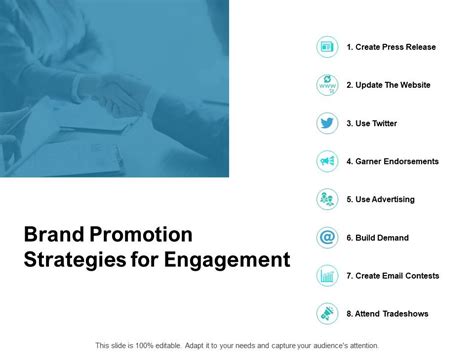 Brand Promotion Strategies For Engagement Ppt Powerpoint Presentation Summary Graphics Tutorials