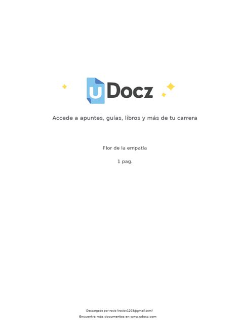 Flor De La Empatía Pdf
