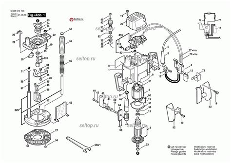 Запчасти для фрезера Bosch GOF 900 (0601614103) | купить в Москве в ...