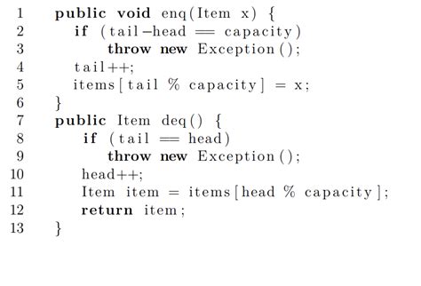 Solved The Art Of Multiprocessor Programming Consider The Chegg