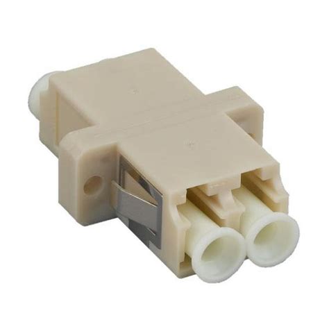 Lc Lc Multimode Duplex Plastic Fiber Optic Adapter Beige Just One