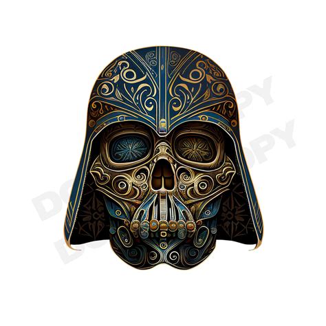 Darth Vader Sugar Skull Bundle PNG Cricuit Star Wars Digital Art Etsy