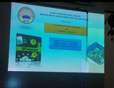 Aditya Pandji On Linkedin Iot Vpmspolytechnic Informationtechnology