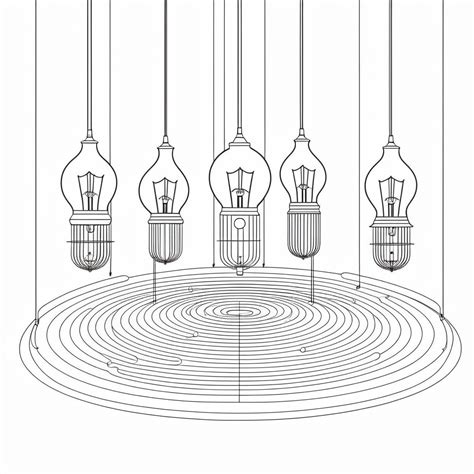Three Lamp Complex Circuit Stable Diffusion Online