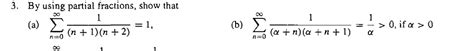 Solved By Using Partial Fractions Show That A Chegg