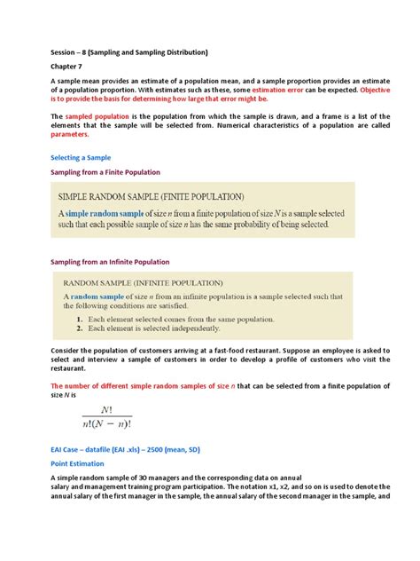 session 8 sampling distribution pdf standard error normal