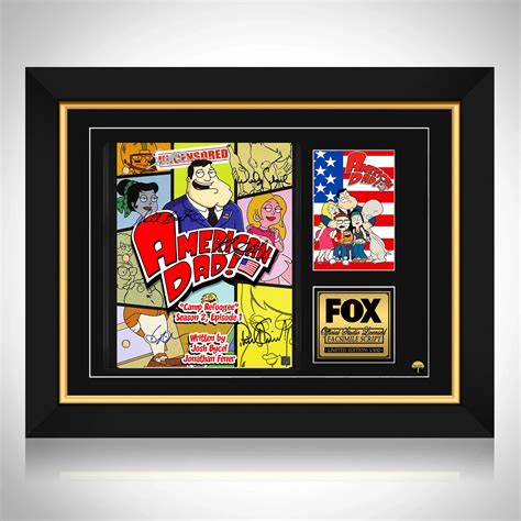 American Dad Transcript Limited Signature Edition Custom Frame Rare T