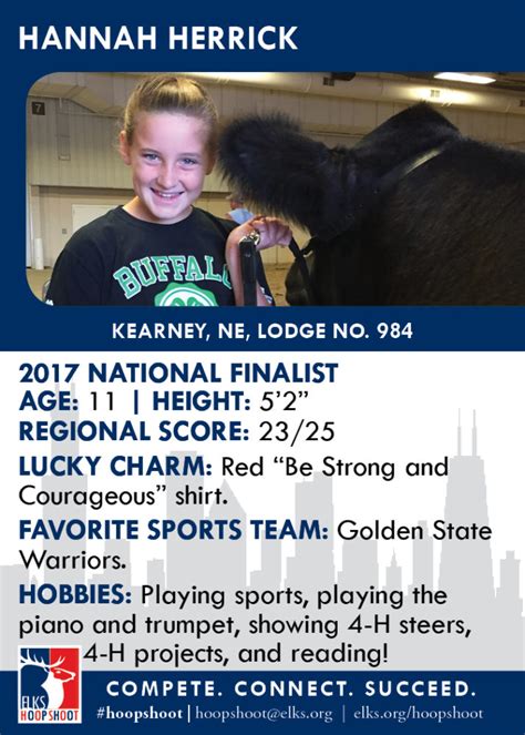 Hannah Herrick Elks Hoop Shoot