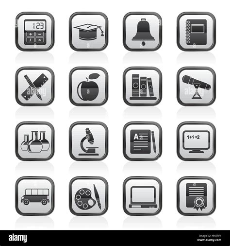 Education And School Objects Icons Stock Vector Image And Art Alamy Education And School Objects Icons Stock Vector Image And Art Alamy