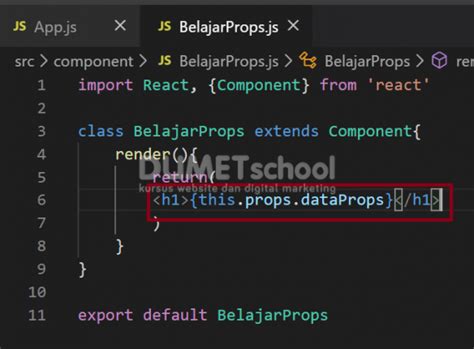 Mengenal Props Pada Reactjs Kursus Website Digital Marketing Desain Grafis