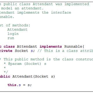 An Excerpt Of A Source Code Example From Se Telecom Download Scientific Diagram