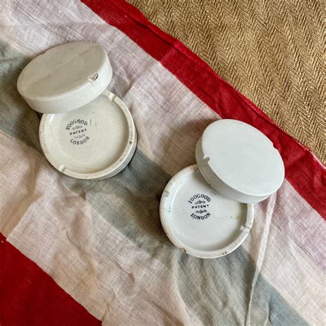 Plain Victorian Chemist Pots No4 Vintage