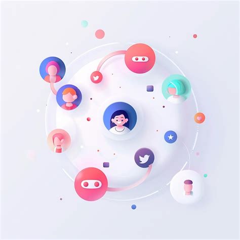 Premium Photo Ui Design Of Messenger Application Round Application Design