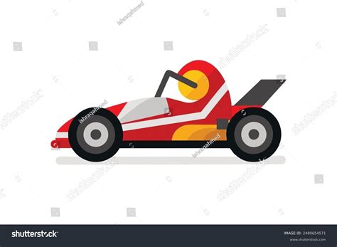 Go Kart Vehicle Vector Image Stock Vector Royalty Free 2480654571 Shutterstock