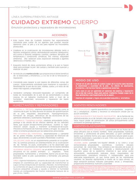 Cuidado Extremo Para Pieles Secas Pdf Piel Antioxidante