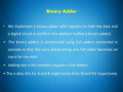 Arithmetic Micro Operations Pptx