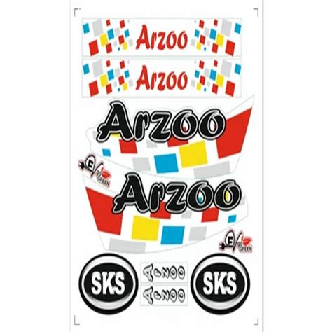 Multicolor Pvc Rectangular Printed Sticker At ₹ 160piece In New Delhi