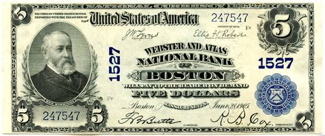 5 Dollars Large Size National Bank Note United States Numista