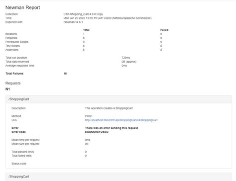 openapi test connection throws error open apis
