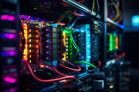 Premium Photo Close Up Of Server Raid Arrays