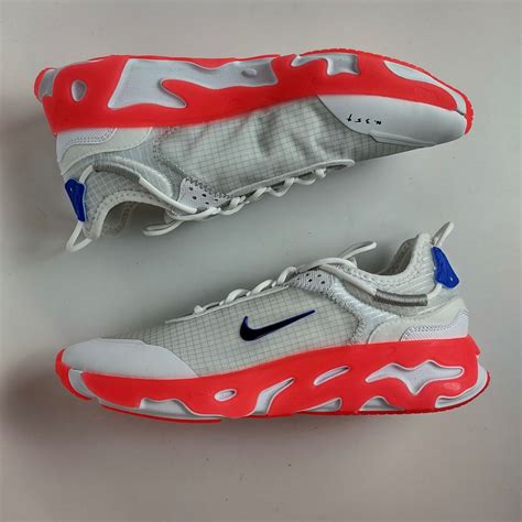 Nike React Live White Bright Crimson Red Blue Black S… Gem