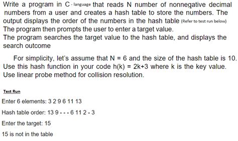 Solved Write A Program In C Language That Reads N Number Of