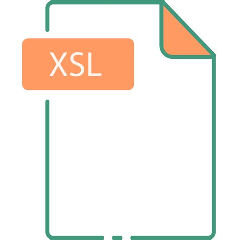 Xsl File Format Minimal Icon Outline PNG