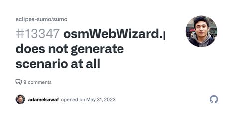 osmwebwizard py does not generate scenario at all · issue 13347