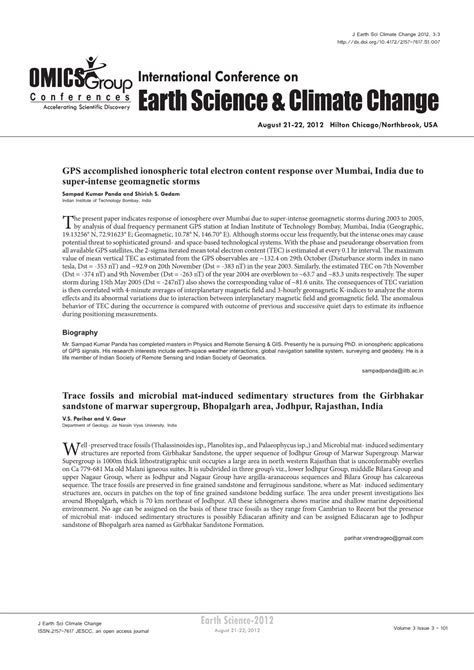 Trace Fossils And Microbial Mat Induced Sedimentary Structures From The