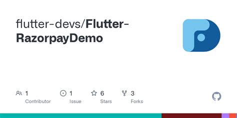 GitHub Flutter Devs Flutter RazorpayDemo