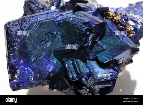 Azurite Crystals Azurite Is A Hydrated Copper Carbonate Mineral Its