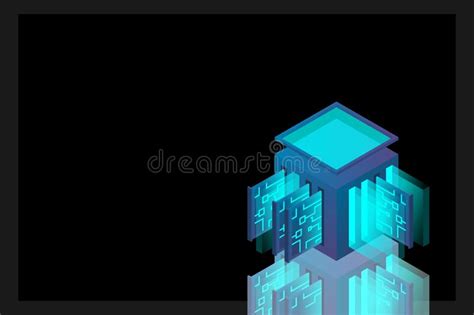 Data Center Isometric Icon Database And Cloud Data Storage Concept Pcb Slot Server Room