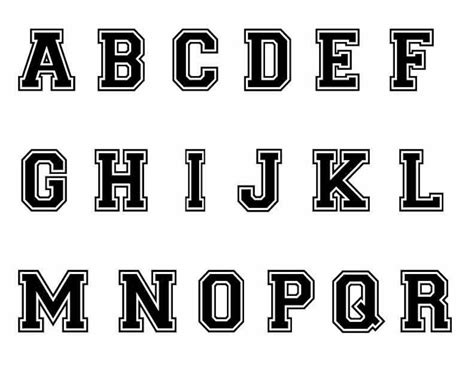 Varsity Font Svg File Varsity Letter Svg Varsity Font