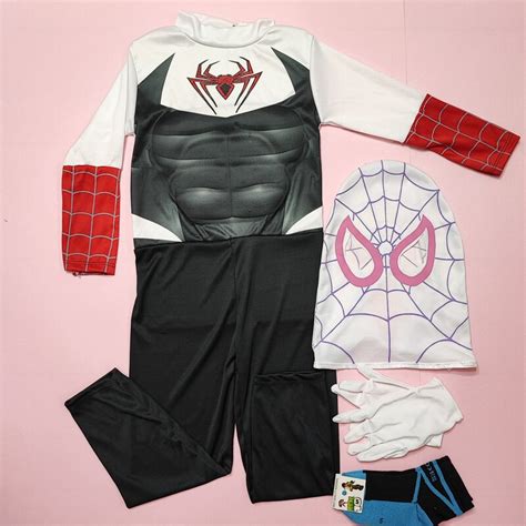 خرید و قیمت ست لباس دختر عنکبوتیعضلانی سرهمی لباس اسپایدر گرل، 4تا 6