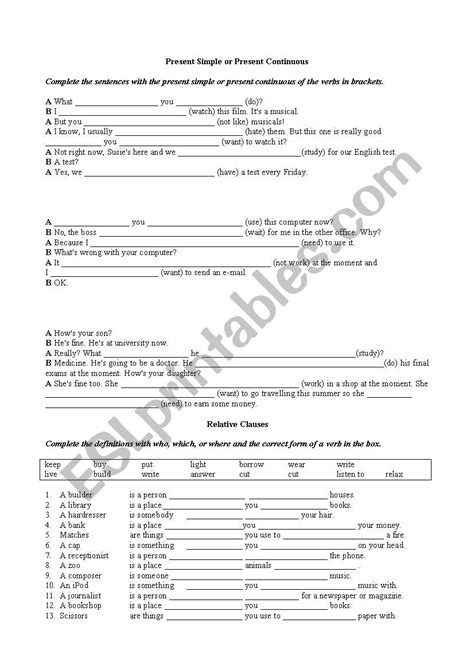 Test Elementary Level Esl Worksheet By Elishenkova